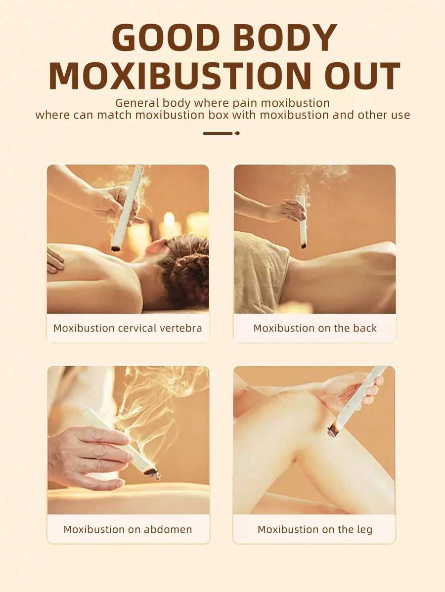 1 Box 54pcs Moxa Rolls For Home Use, Traditional Chinese Medicine Moxibustion For Driving Cold ...