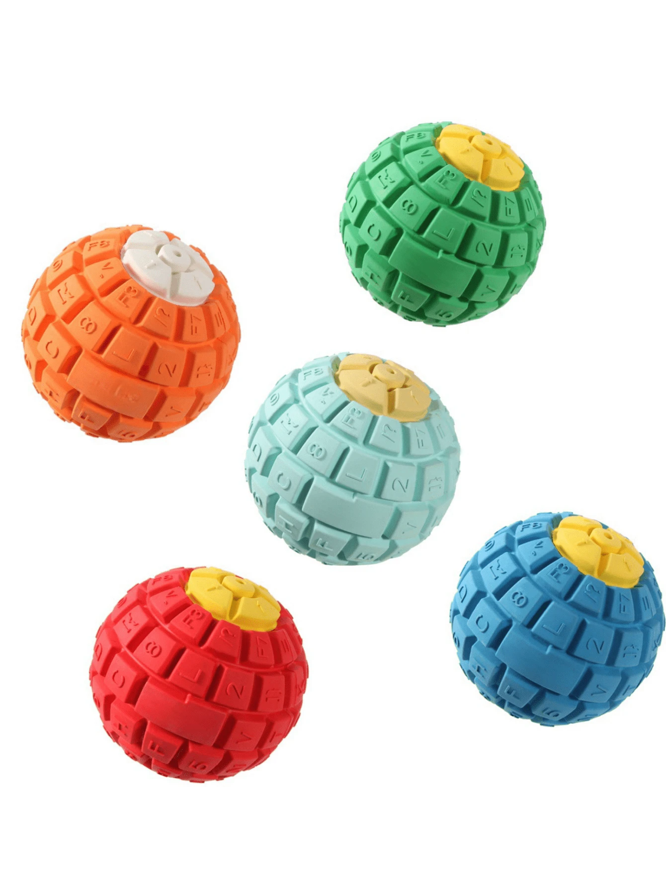 Dog Toys Large And Medium-Sized Dogs, Pet Rubber Keyboards, Toy Balls ...