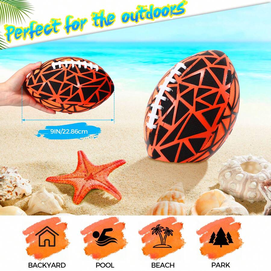 4 Pieces Waterproof Football 9 Inch Outdoor Beach Football Pool ...