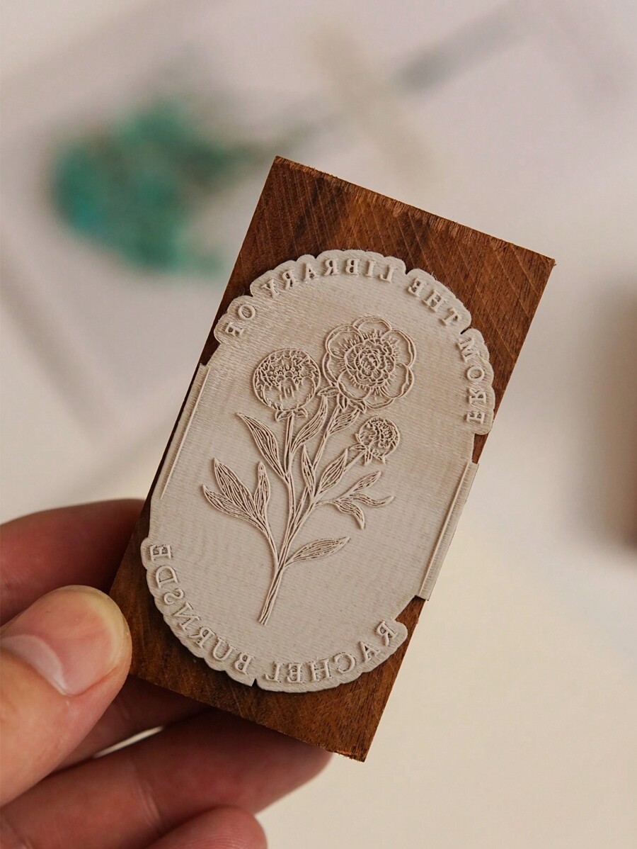 Custom Book Stamp, Personalized Embosser Stamp, Book Embosser, From The ...