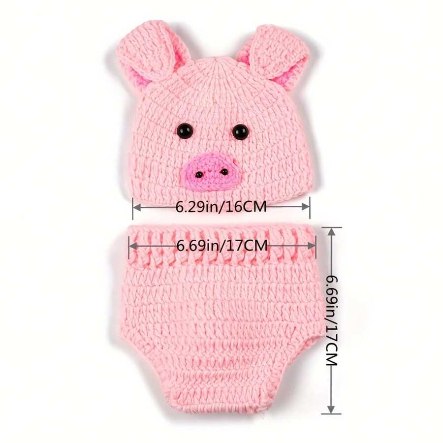Infant Baby Photography Props Pigs Hat Shorts Suit Clothing Photo ...