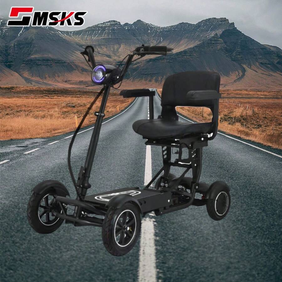 Four Wheel Electric Scooter Mini Leisure Travel Electric Scooter ...