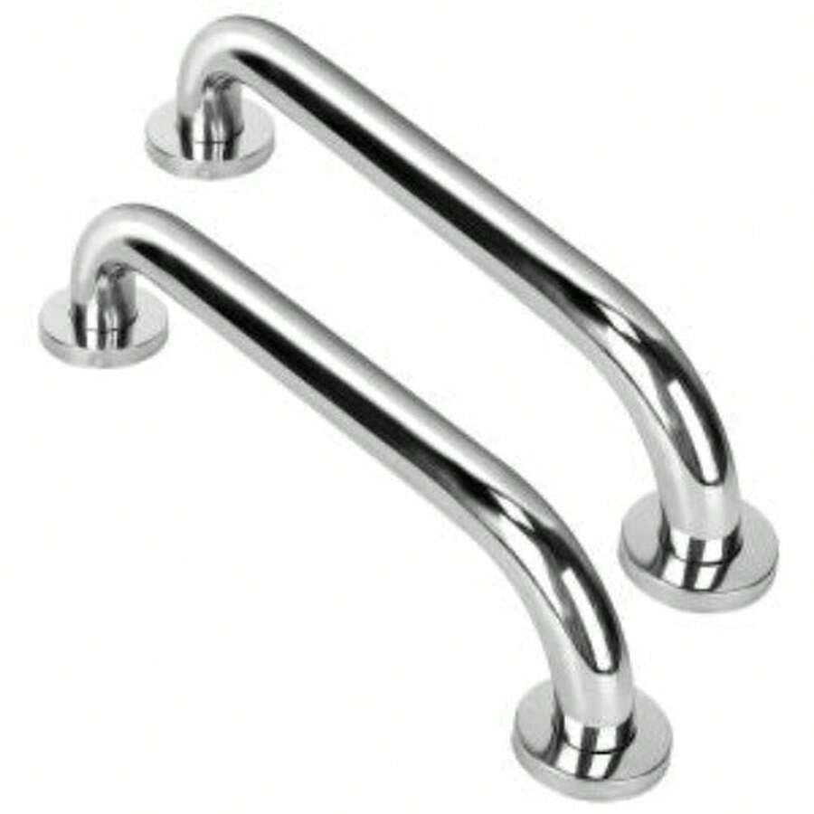 Dsermall 2Pcs Bath Grab Bar Sturdy Stainless Steel Shower Safety Handle ...