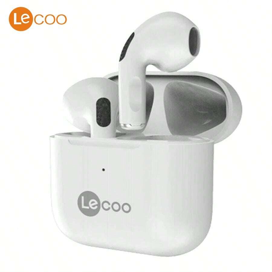 Lecoo EW310 Schwarz & Weiß Block kompakte True Wireless Ohrhörer, super lange Standby-Zeit ...