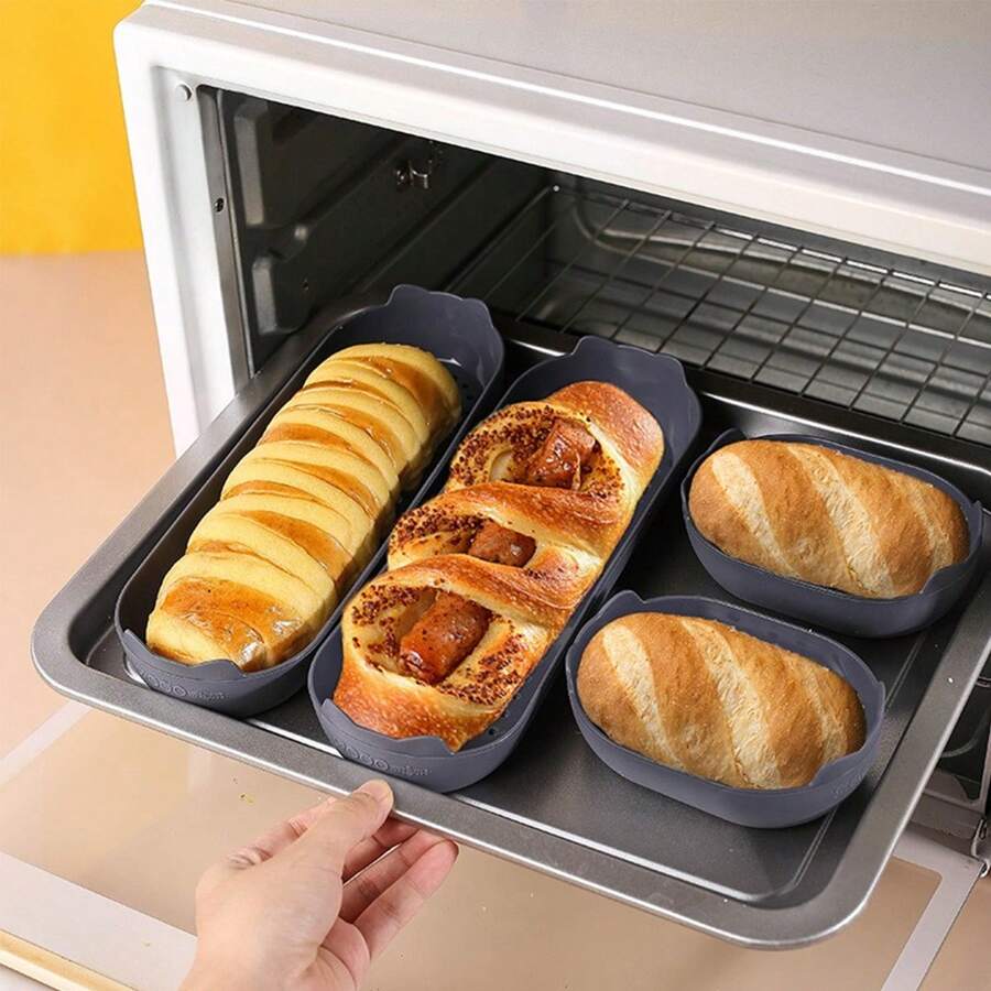 Keidason Silicone Bread Molds, French Bread, Baking Pans, Hot Dog Bread ...