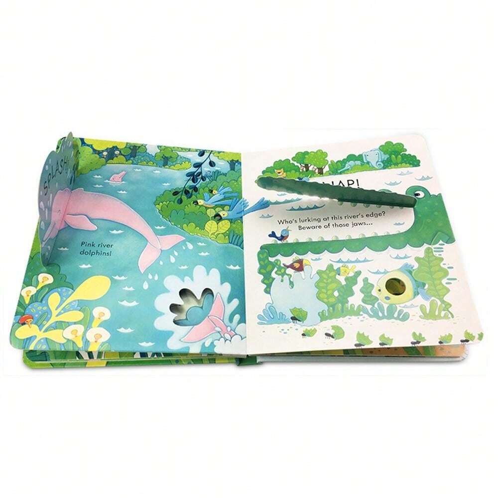Usborne Peep Inside The Jungle English Educational Reading Book 3D Flap ...