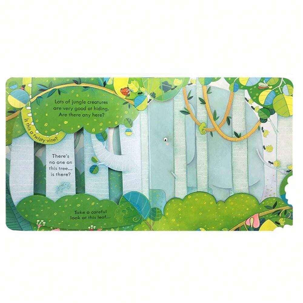 Usborne Peep Inside The Jungle English Educational Reading Book 3D Flap ...