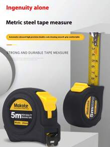 1pc Black Metric Tape Measure ABS Housing, Durable & High Precision, 3m ...