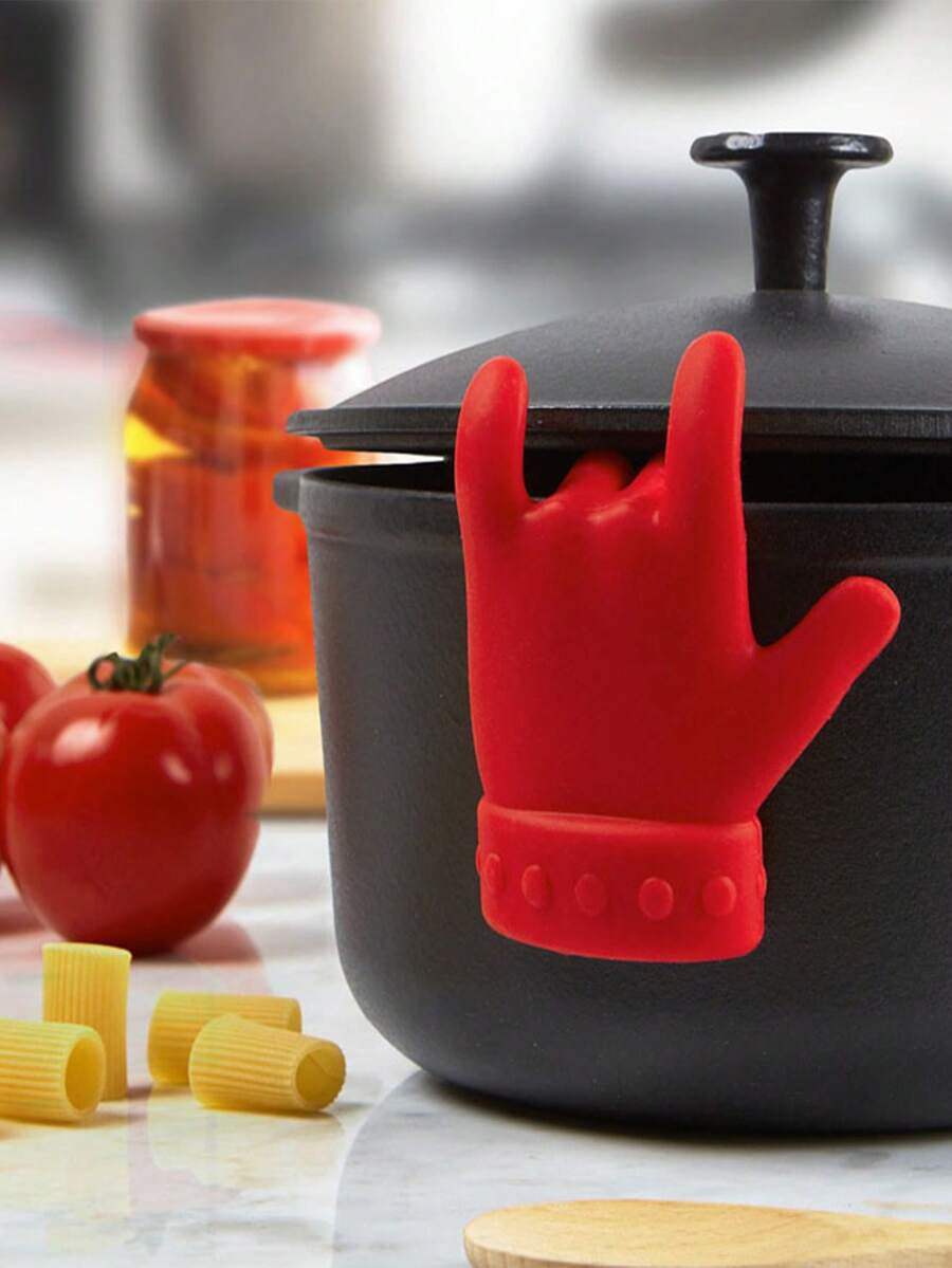 Finger Shaped Pot Lid Anti Overflow Device, Raise The Spoon Rack To ...