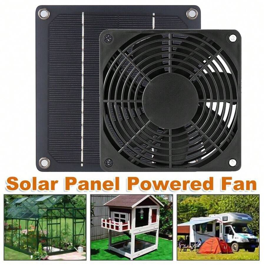 Solar Panel Fan Kit, 12V Weatherproof Solar Panel With DC Fan For Small ...