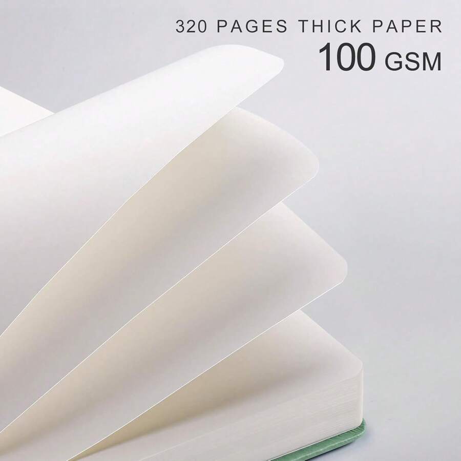 Joivida Blank Notebook Journal - 320 Pages, 100gsm Thick Paper, A5 Faux ...