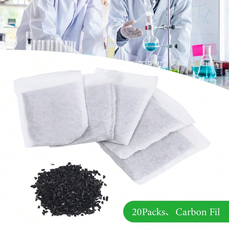 20 Pack Activated Carbon Charcoal Filter Bags Set For Water Distiller ...
