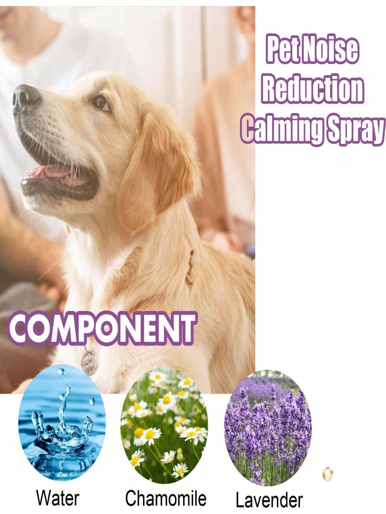 Anti-Noise Pet Calming Spray, Helps Soothe Pet's Emotions, Relieve ...