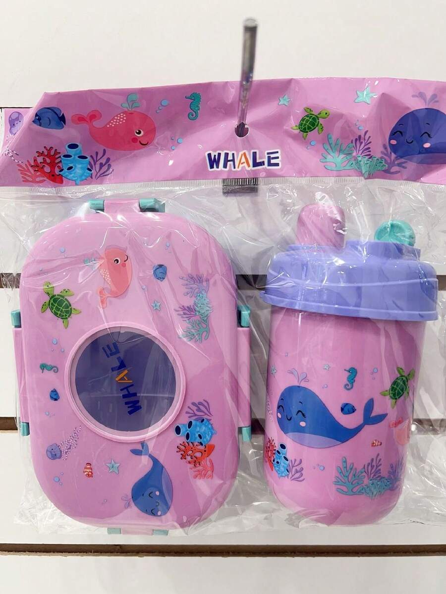 Astronaut Lunch Box Kit With Two Locks And Transparent Moon To See The ...