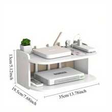 Wall Mounted Shelf, Non Perforated Router Storage, WiFi Wall Mounted ...