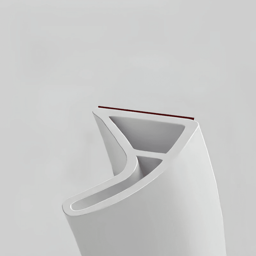 Silicone Waterproof Shower Door Threshold Seal, Self-Adhesive Silicone ...