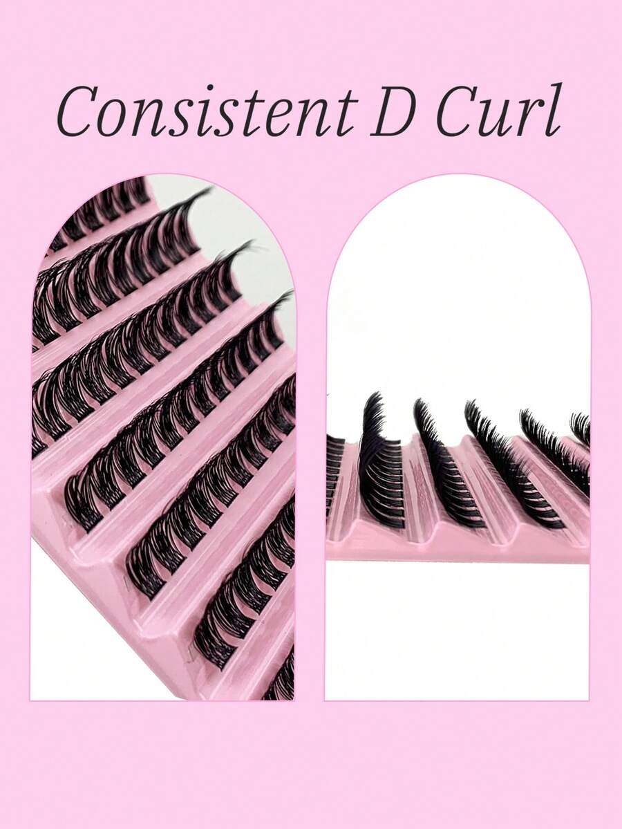 Lashes Extensions 120 Pcs 8-16mm Mixed Cluster Lash Extension D Curl ...