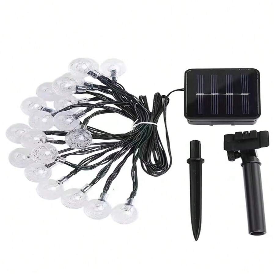 Solar Powered Bubble Ball Fairy Lights, Outdoor Garden Patio Decorative ...