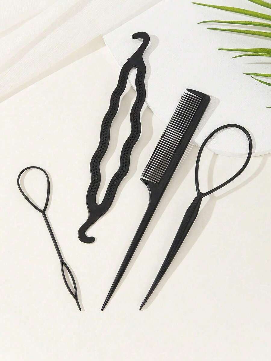 4-Piece Magic Hair Makeover Kit For Women - Style Braids, Twists ...