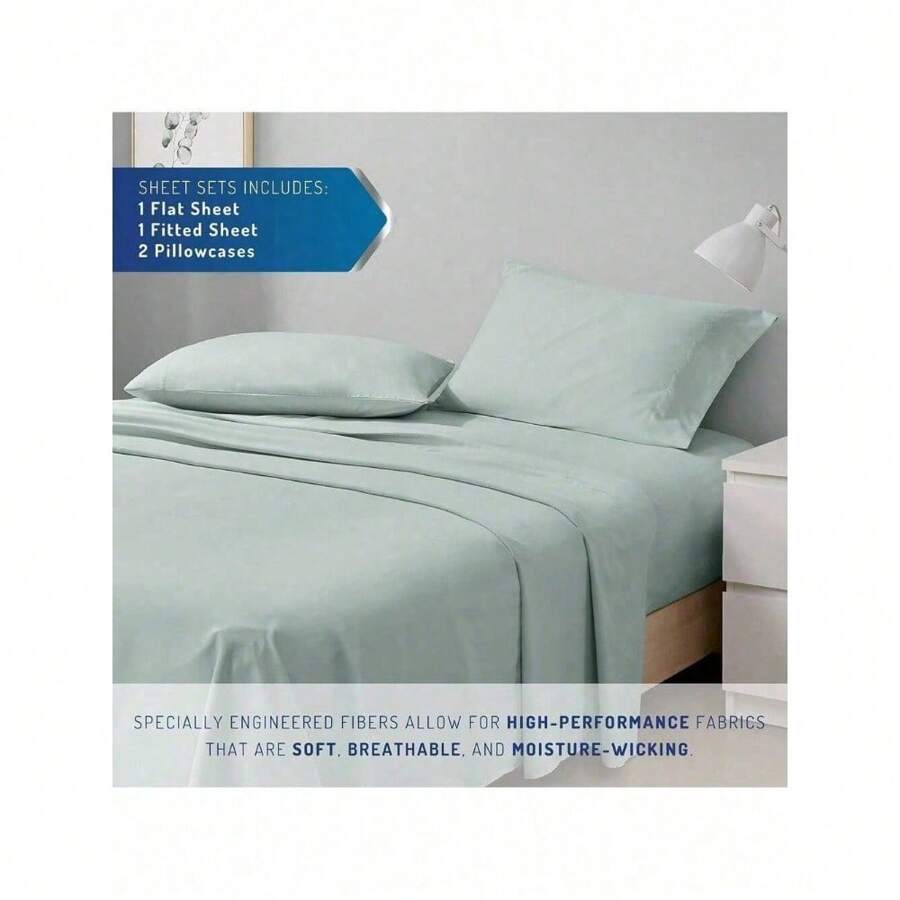 DEGREES OF COMFORT Coolmax Cooling Sheets | Queen Size Bed Sheet Set ...