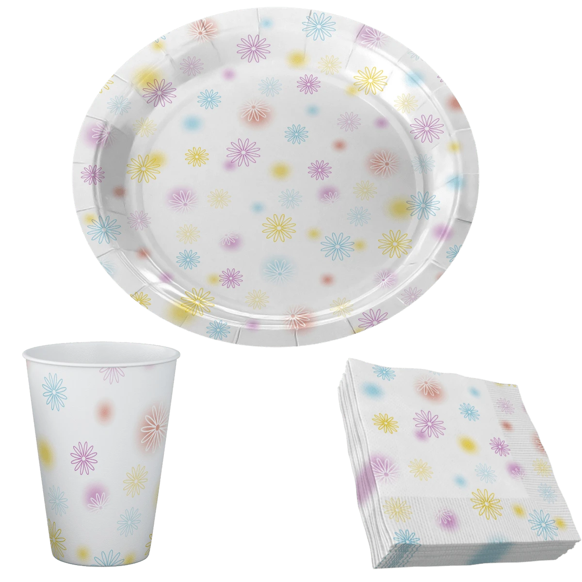 Kit 32 Pratos Copos e Guadanapos Festa Aniversário | SHEIN Brasil