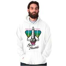 Retro NASA 1981 Outer Space Shuttle Hoodie Sweatshirt Men | SHEIN USA