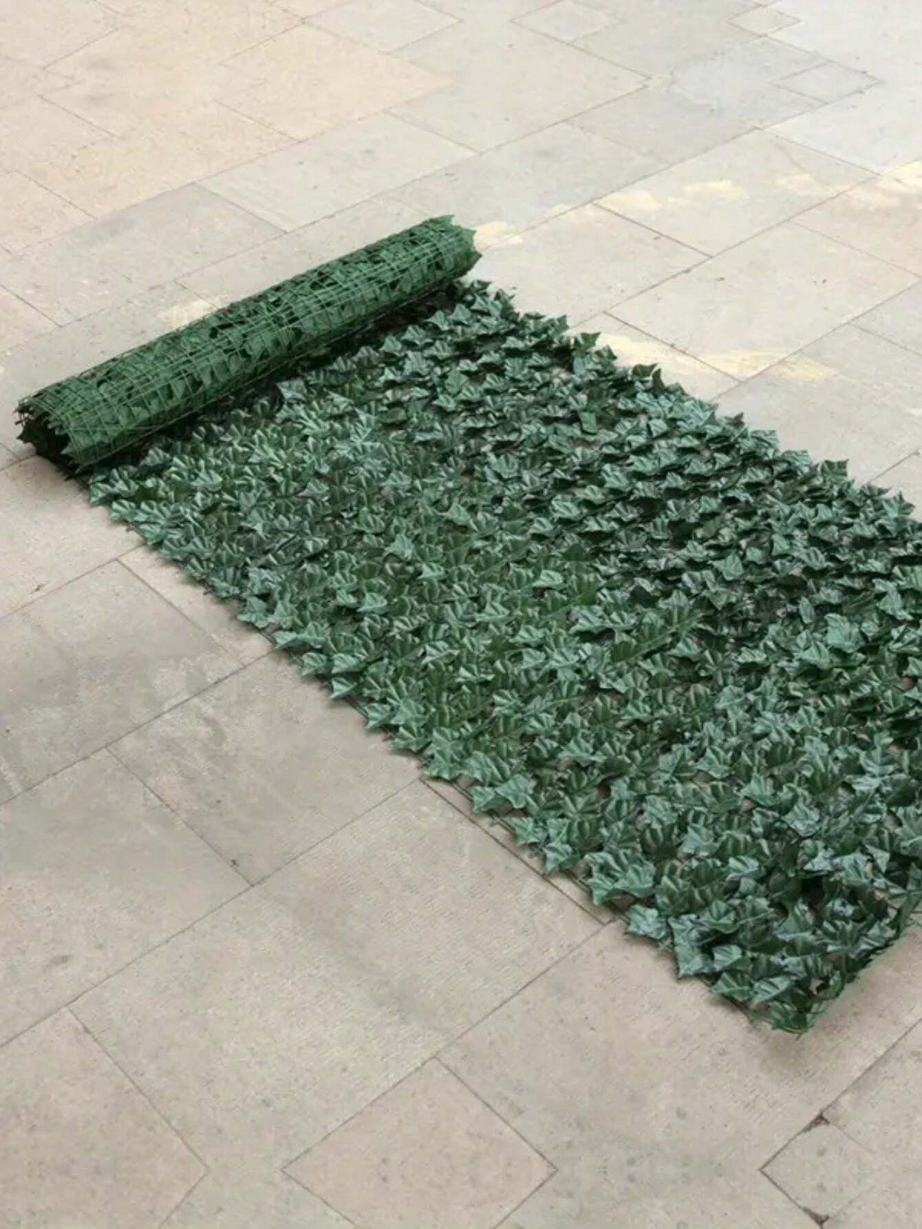 1pc Artificial Hedge Fence Railing, Fake Leaves Decorative Fencing ...