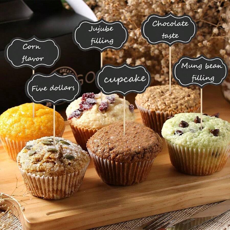 Mini Blackboard Cake Card Birthday Party Dessert Table Message Board ...