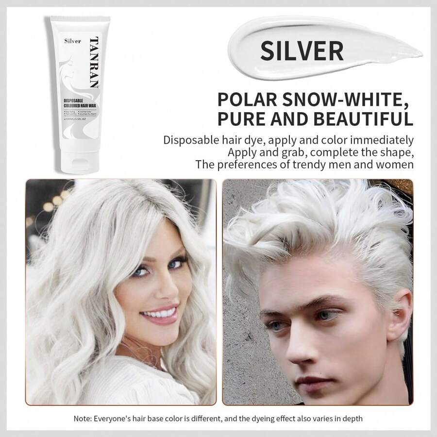 Temporary Silver Gray Hair Spray Color Luxury Coloring Mud Grey Hair