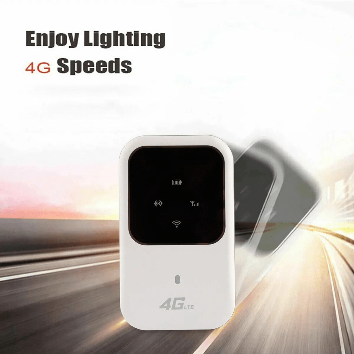 4G LTE Wireless Mobile Broadband Wi-Fi Router Portable On-The-Go WiFi ...