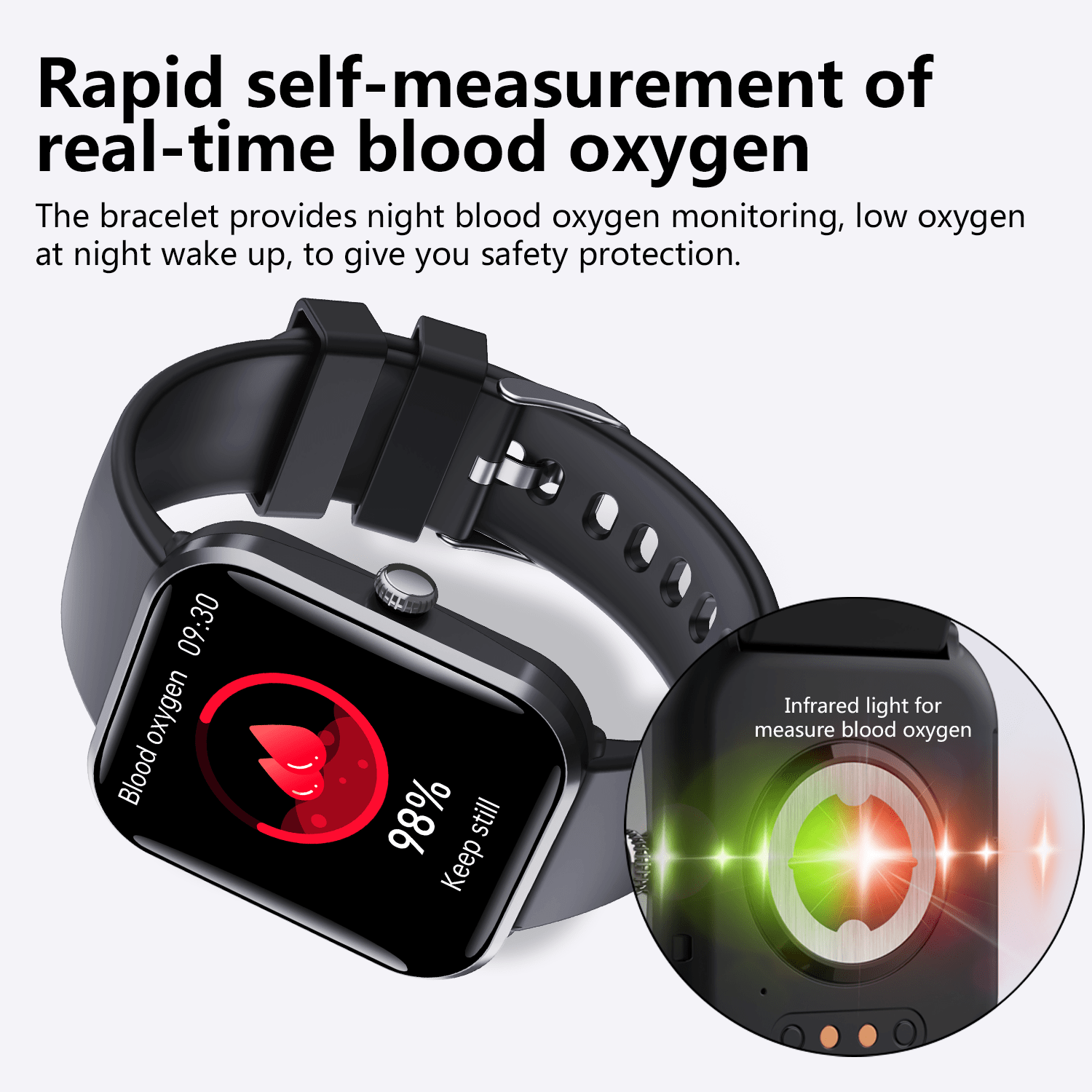 F96 Sports Smartwatch With Heart Rate, Blood Pressure, Temperature ...