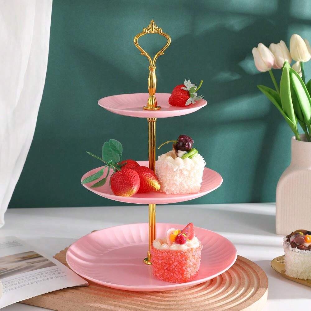 Style Three Layer Fruit Plate Dried Fruit Plate Afternoon Tea Subtitaic ...
