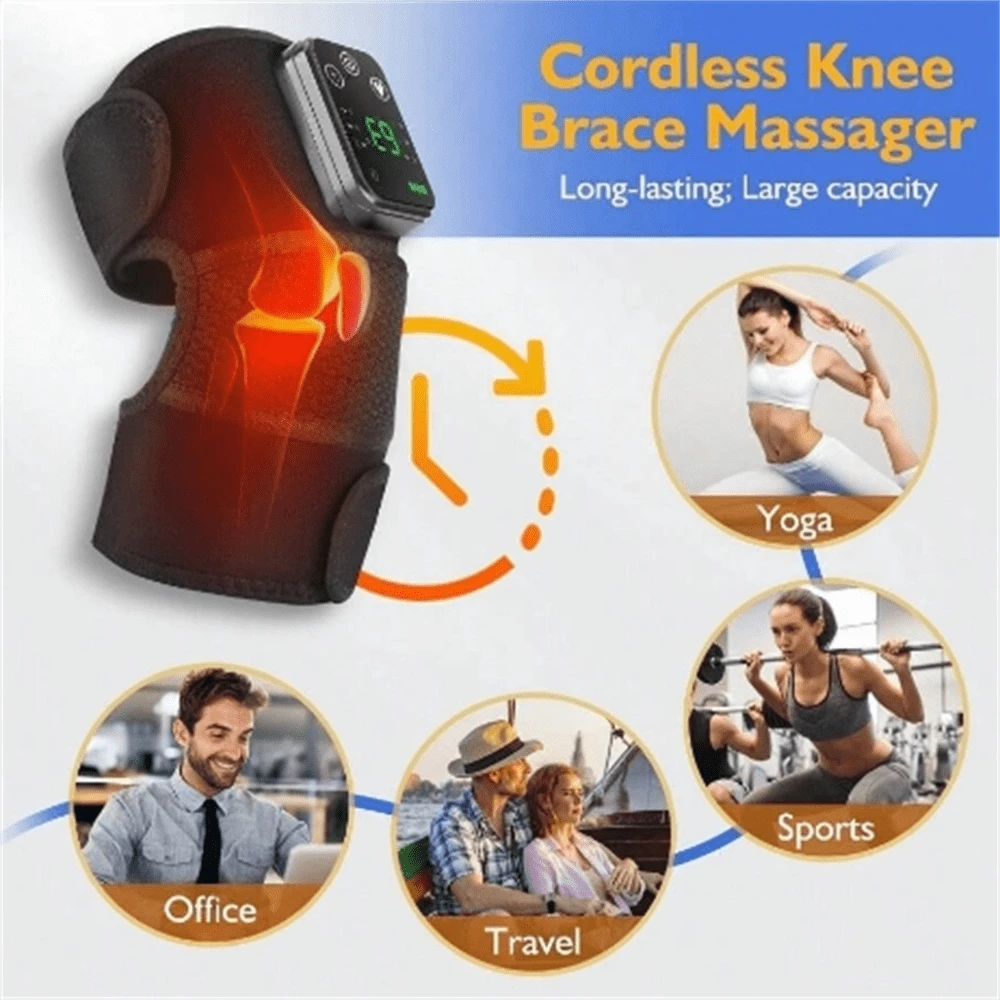 Kabellose Knie Massagegerät Schulterstütze mit Heizauflage für Knie ...