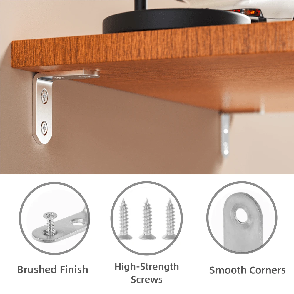 20 pezzi Staffe in acciaio inossidabile per angoli in legno, staffe ...