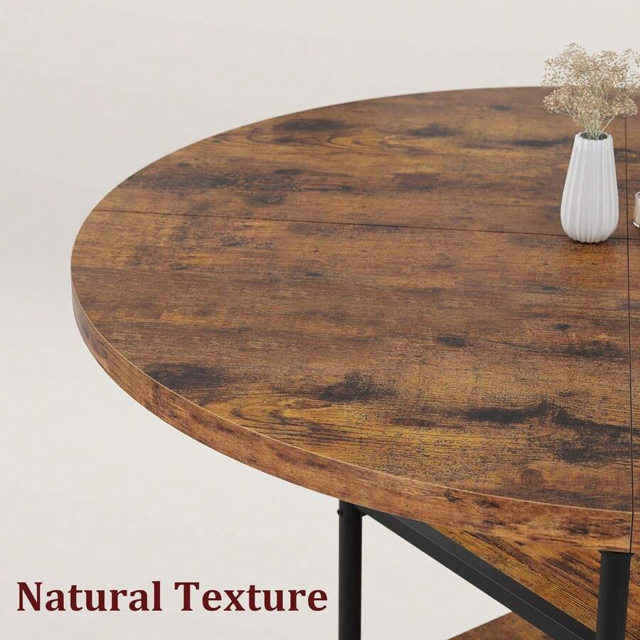 47-Inch Round Dining Table For 4 - Kitchen & Dinner Table With 1.59 ...