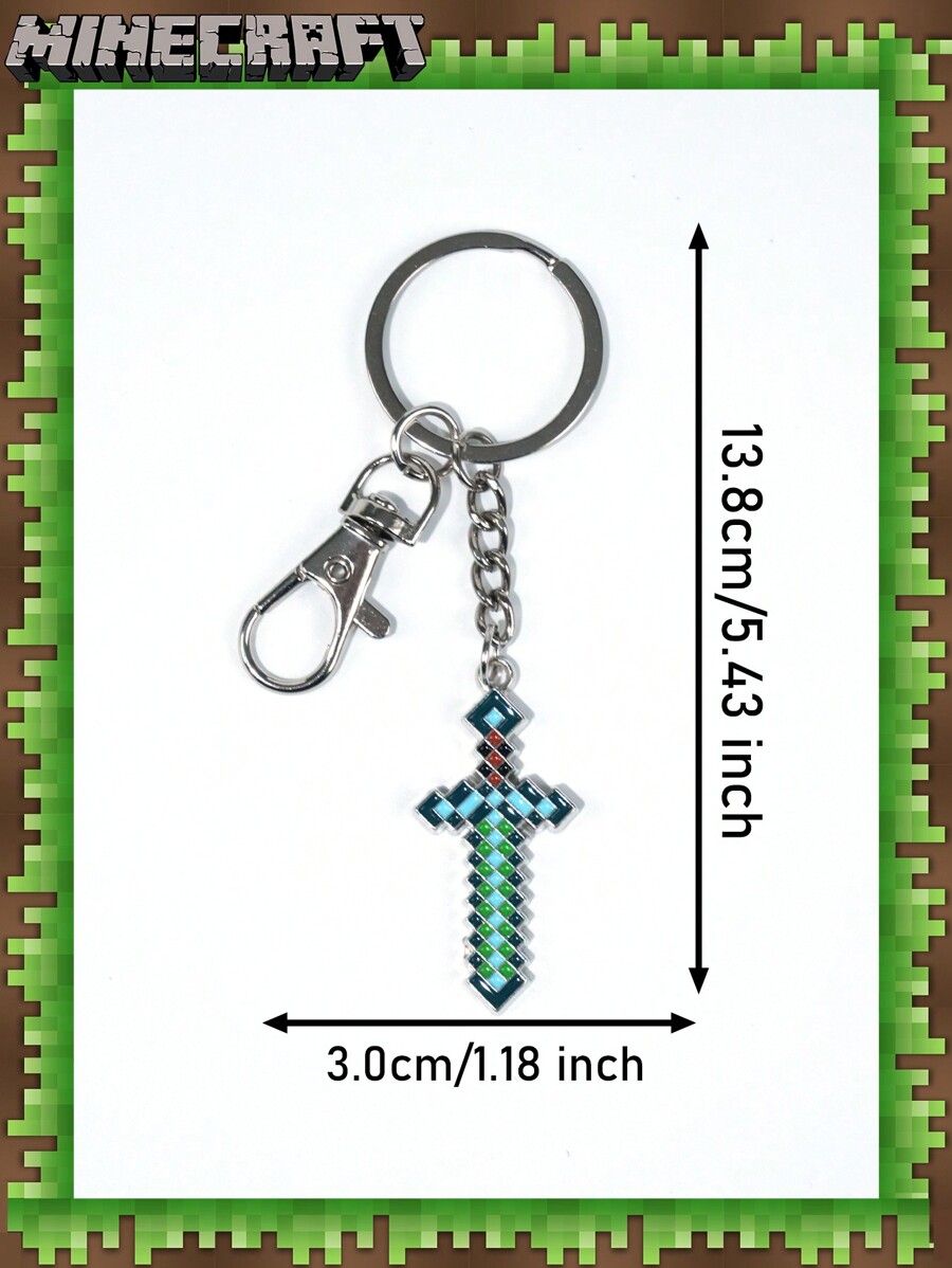 Minecraft 1 Pc Minecraft Officially Licensed Pickaxe Creeper Face Steve ...