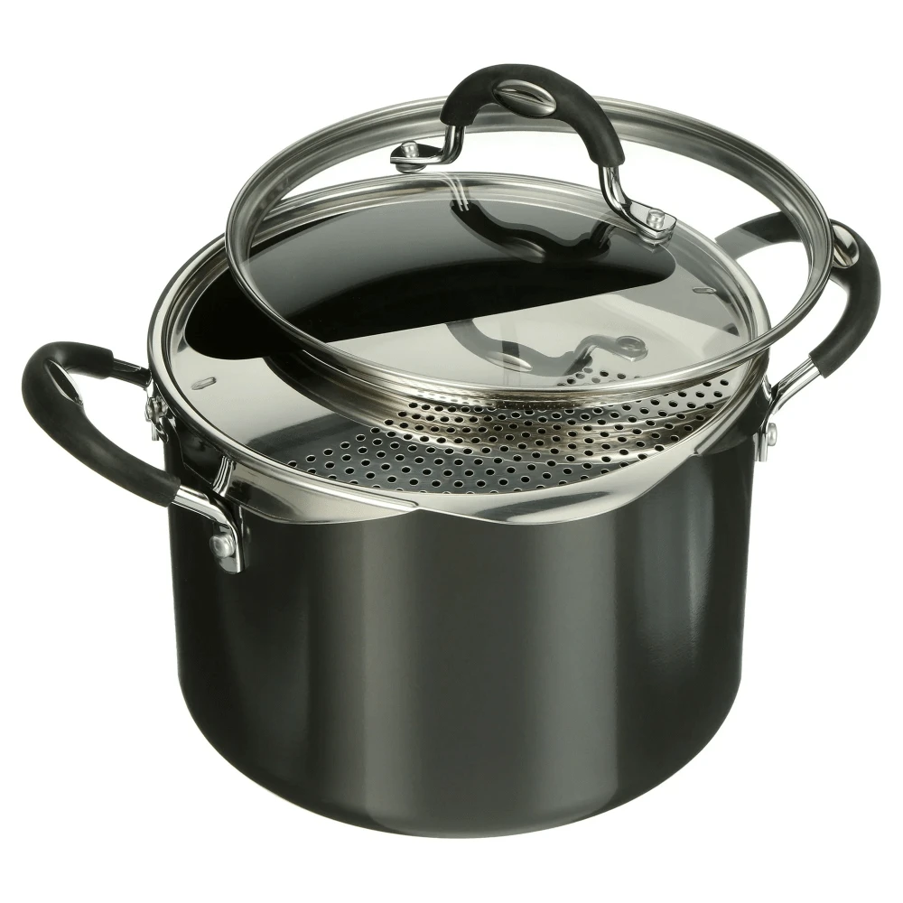 1 Pc 6 Quart Lock And Drain Charcoal Gray Pasta Pot | SHEIN USA