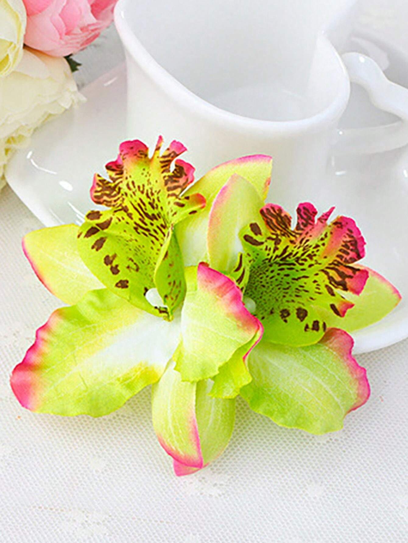 1PC Hawaiian Orchid Flower Hair Clip Artificial Flower Clips Hair ...