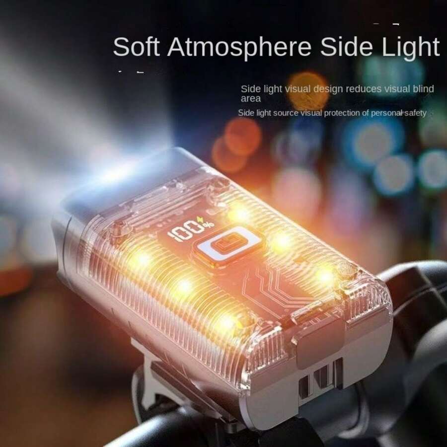 ضوء الدراجة، ضوء أمامي مزدوج من النوع T6، إضاءة رأس قابلة لإعادة الشحن ...