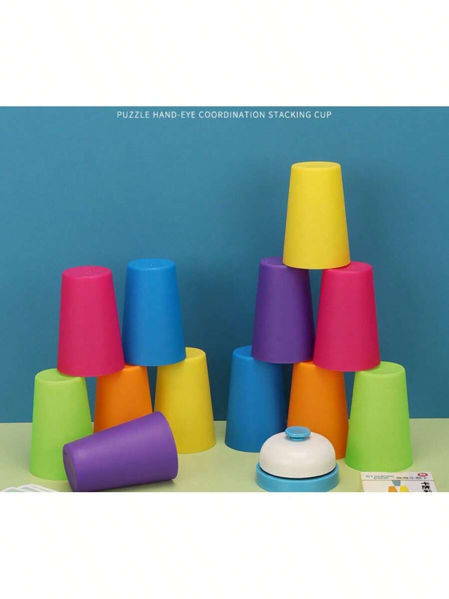 Juguete de vasos apilables, reconocimiento de color y entrenamiento de ...