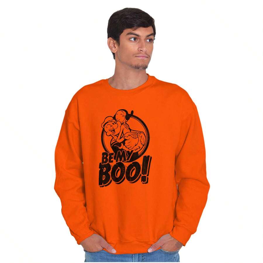 Popeye Olive Oyl Cartoon Cute My Boo Sweatshirt | SHEIN USA