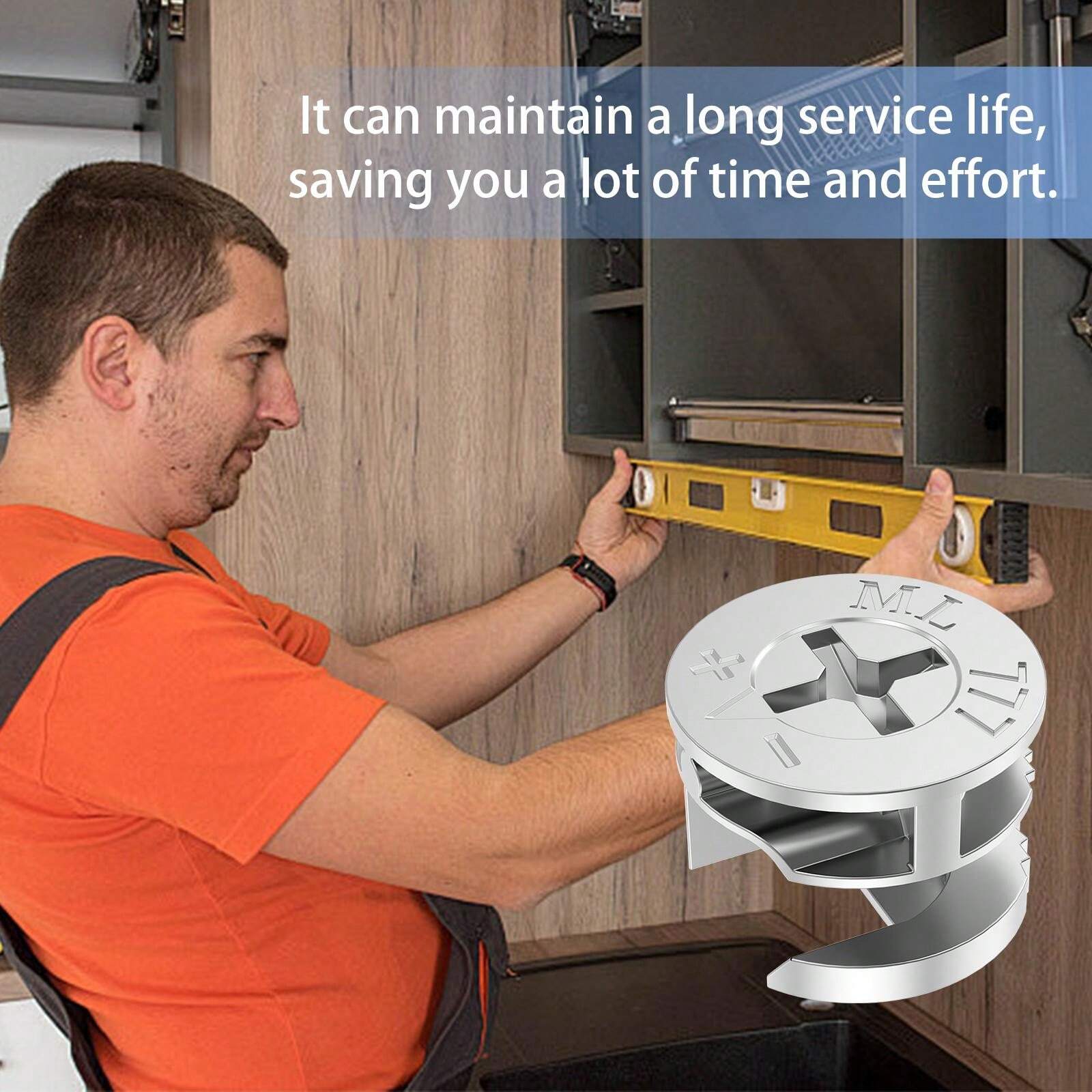 120Pcs Cam Lock Nut Set Zinc Alloy Furniture Cam Lock Fastener Sturdy ...