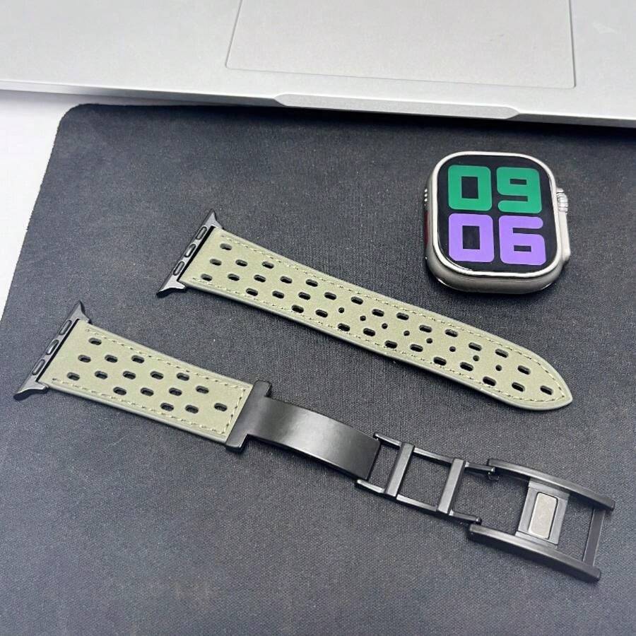 Suitable Compatible With Apple Watch Belt, Leather With Strong Air ...