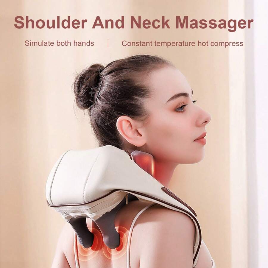 Electric 8D Shoulder And Neck Massager, A Massage Shawl That Simulates ...