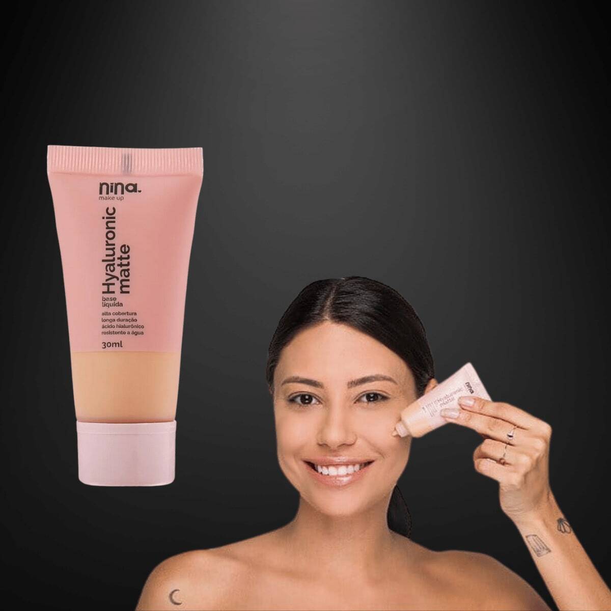 Hyaluronic Liquid Foundation Color: 01 From Nina Make Up | SHEIN USA