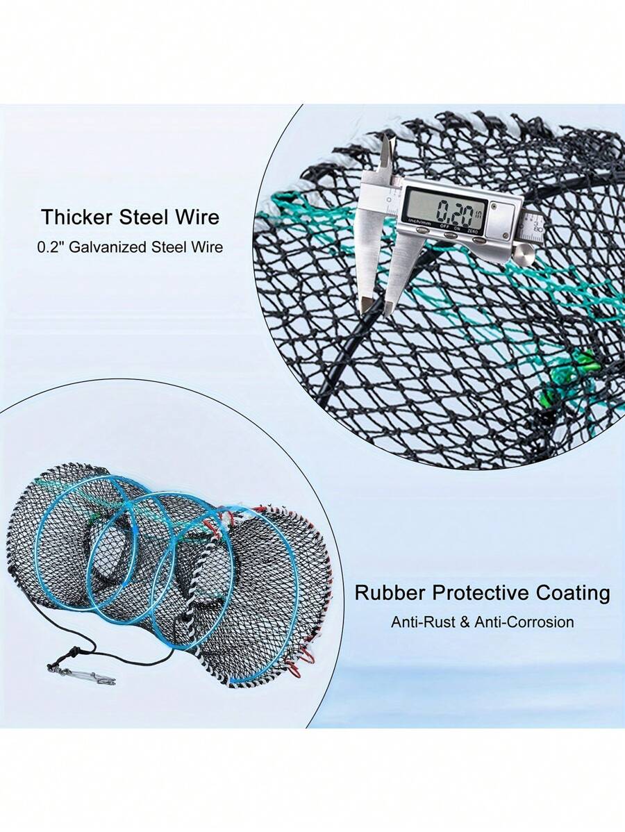 GOTURE Goture 1pc Portable Crab Trap, Fish Trap For Minnow, Crawfish ...