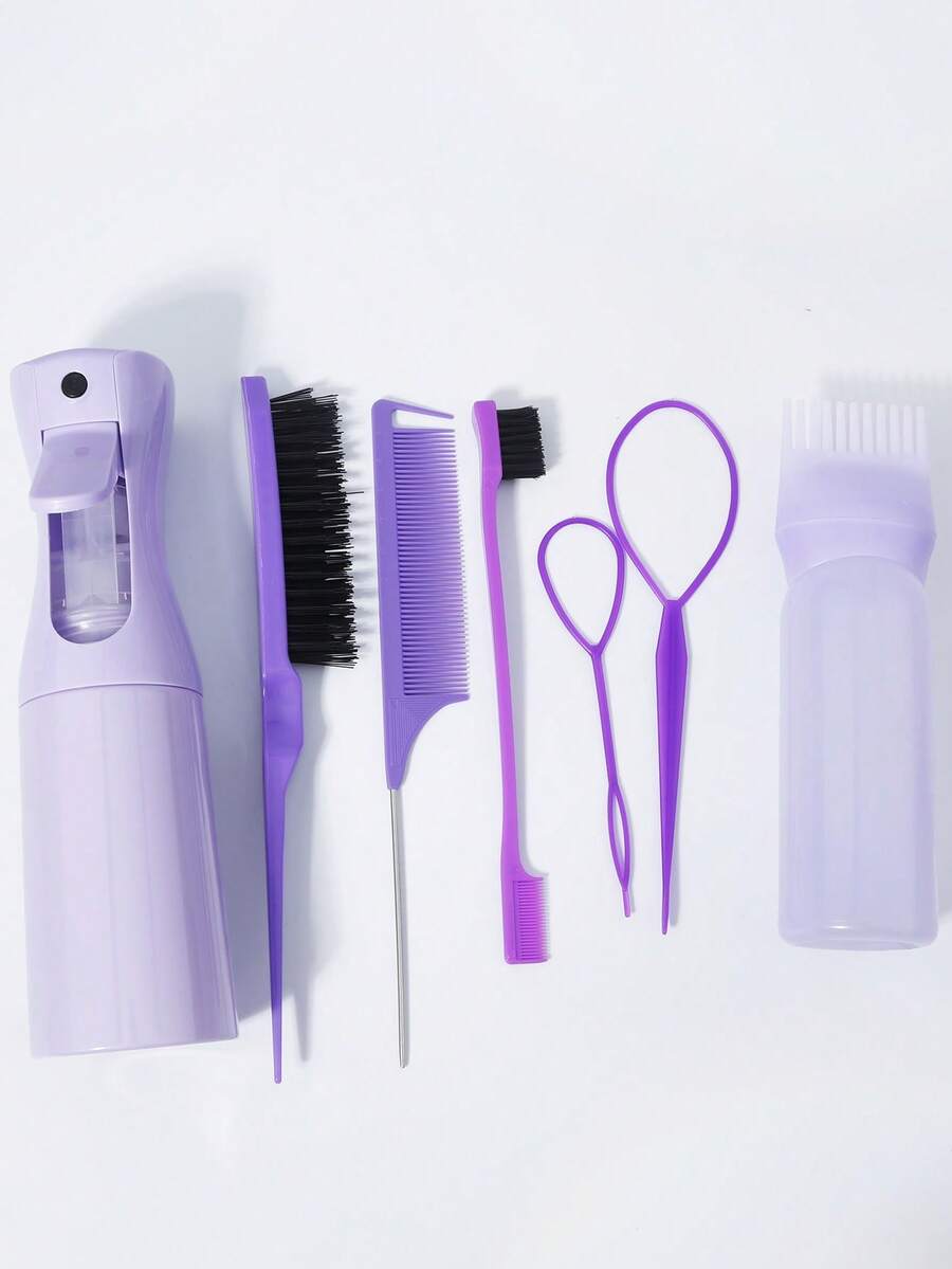 7-Piece Hair Style Set With Ultra-Fine Hair Spray, Root Comb And ...