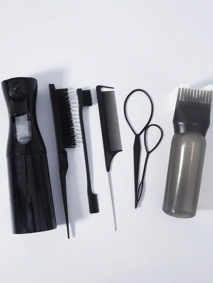 7-Piece Hair Style Set With Ultra-Fine Hair Spray, Root Comb And ...
