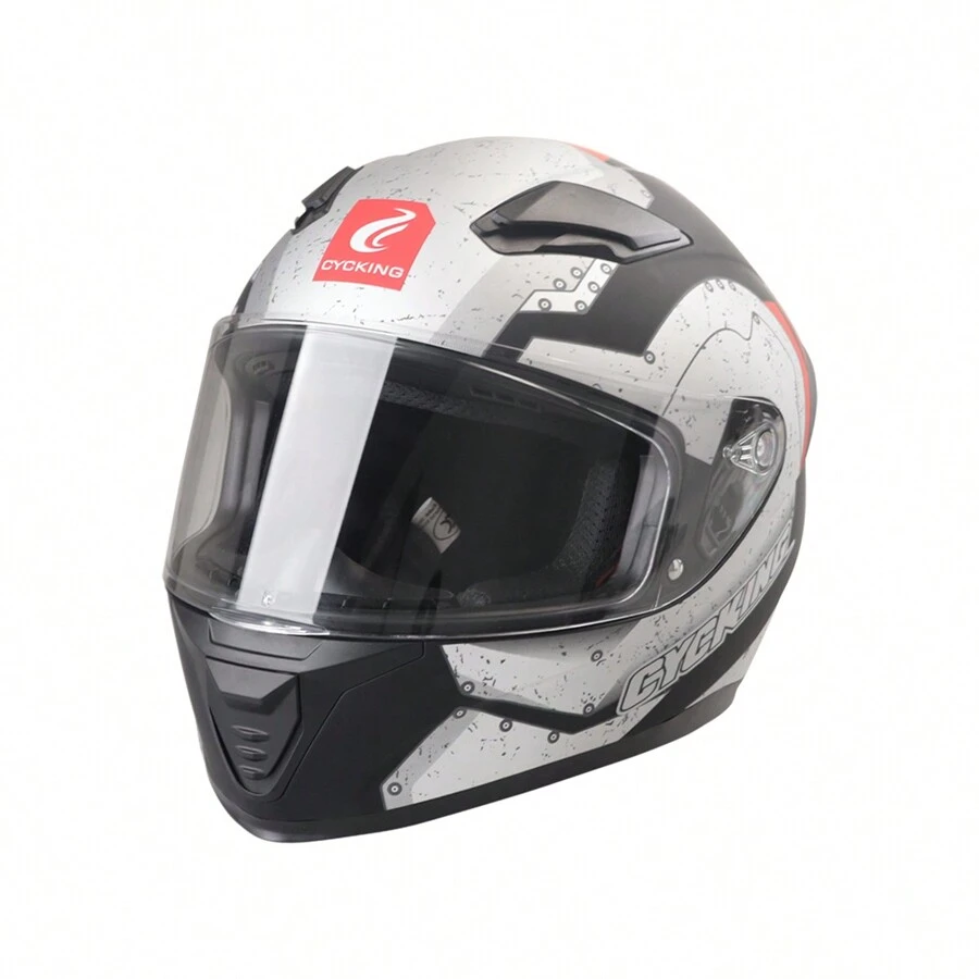 Motorcycle Helmet Autumn & Winter Retro Combination Helmet Full Face ...