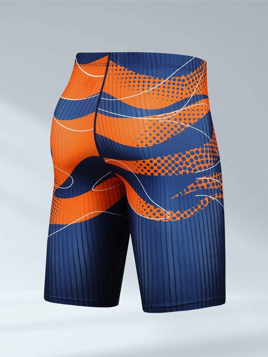 BEROY Boyfriend Style Men's Athletic Swim Jammers Quick Dry Compression ...